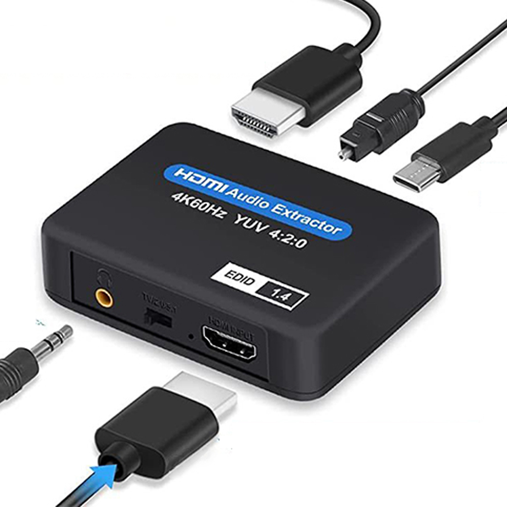 《ON SALES》HDMI Audio Extractor Support 4K X 2K To Optical TOSLINK SPDIF ...