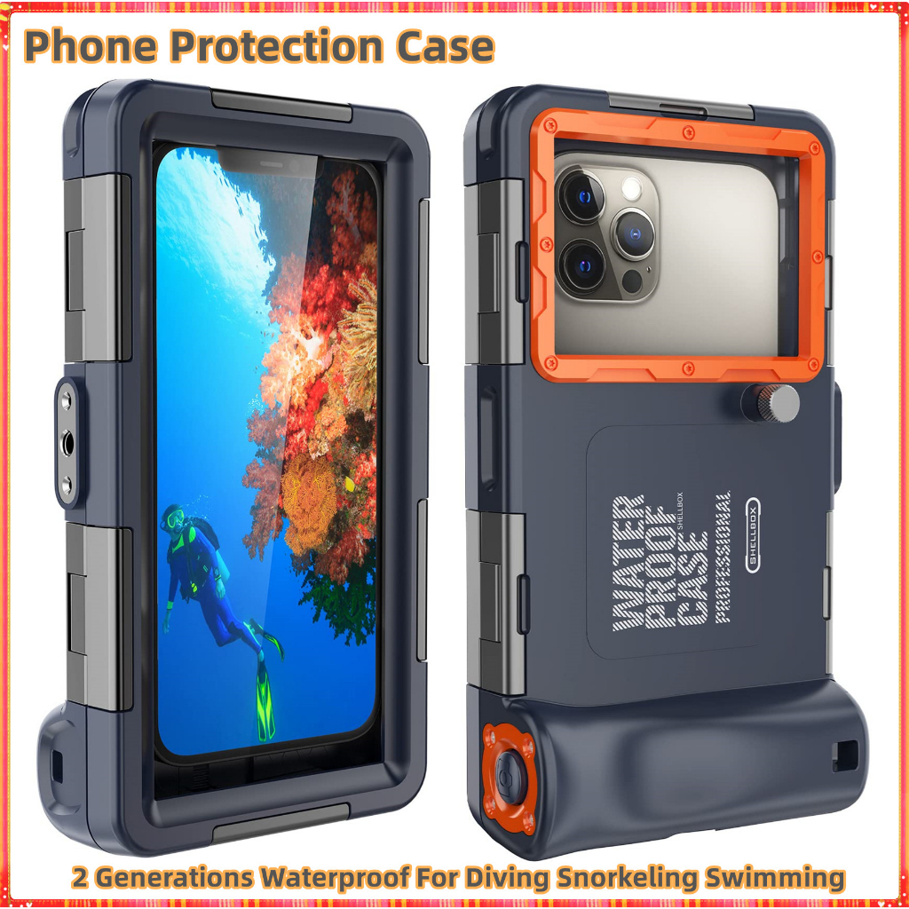2 Generations Waterproof Diving Snorkeling Swimming Phone Protection ...