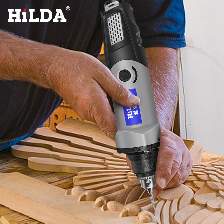 HILDA Variable Speed Rotary Tool Electric Tools 400W Mini Drill 6 ...