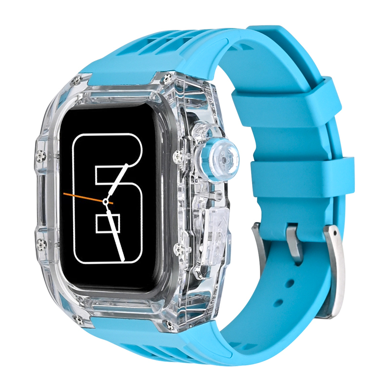 Transparent Luxury Modification Kit Case For iWatch Series Ultra 8 7 6 ...