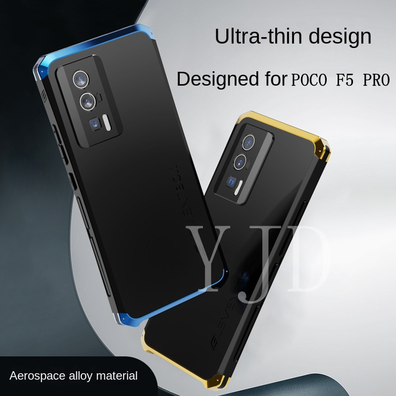 Case For Xiaomi POCO F5 Pro Metal Splicing Frosting All inclusive ...