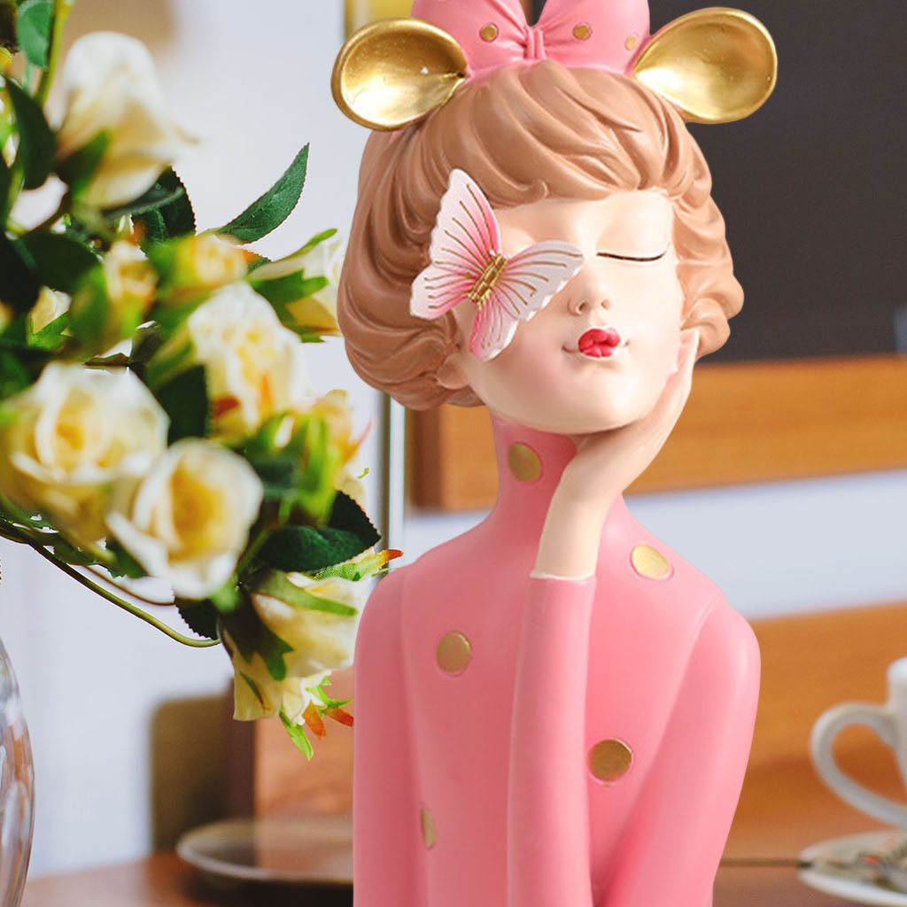 [SimpleloveMY] Girl Statue Home Decor Decorative Object Girl Figurine ...