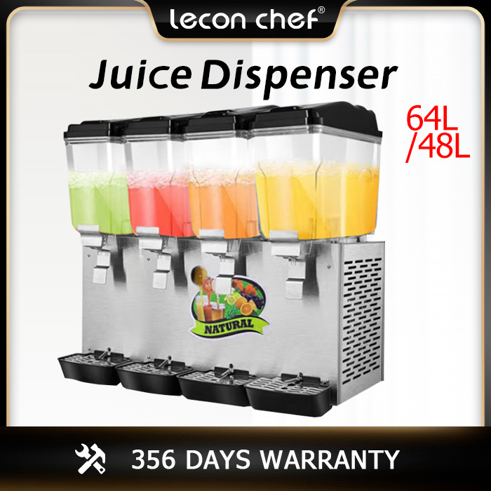 Lecon juice dispenser 3tank48L/4 tanks 64L juicer water dispenser cold ...