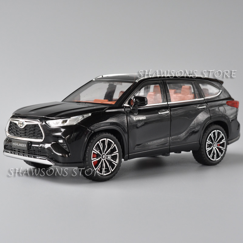 1:24 Scale Diecast Model Toy Car Toyota Highlander Pull Back Miniature ...