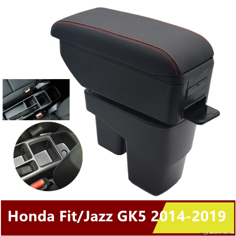 Honda Fit/Jazz GK5 2014-2020 Comfort Adjustable Armrest Car Armrest Box ...