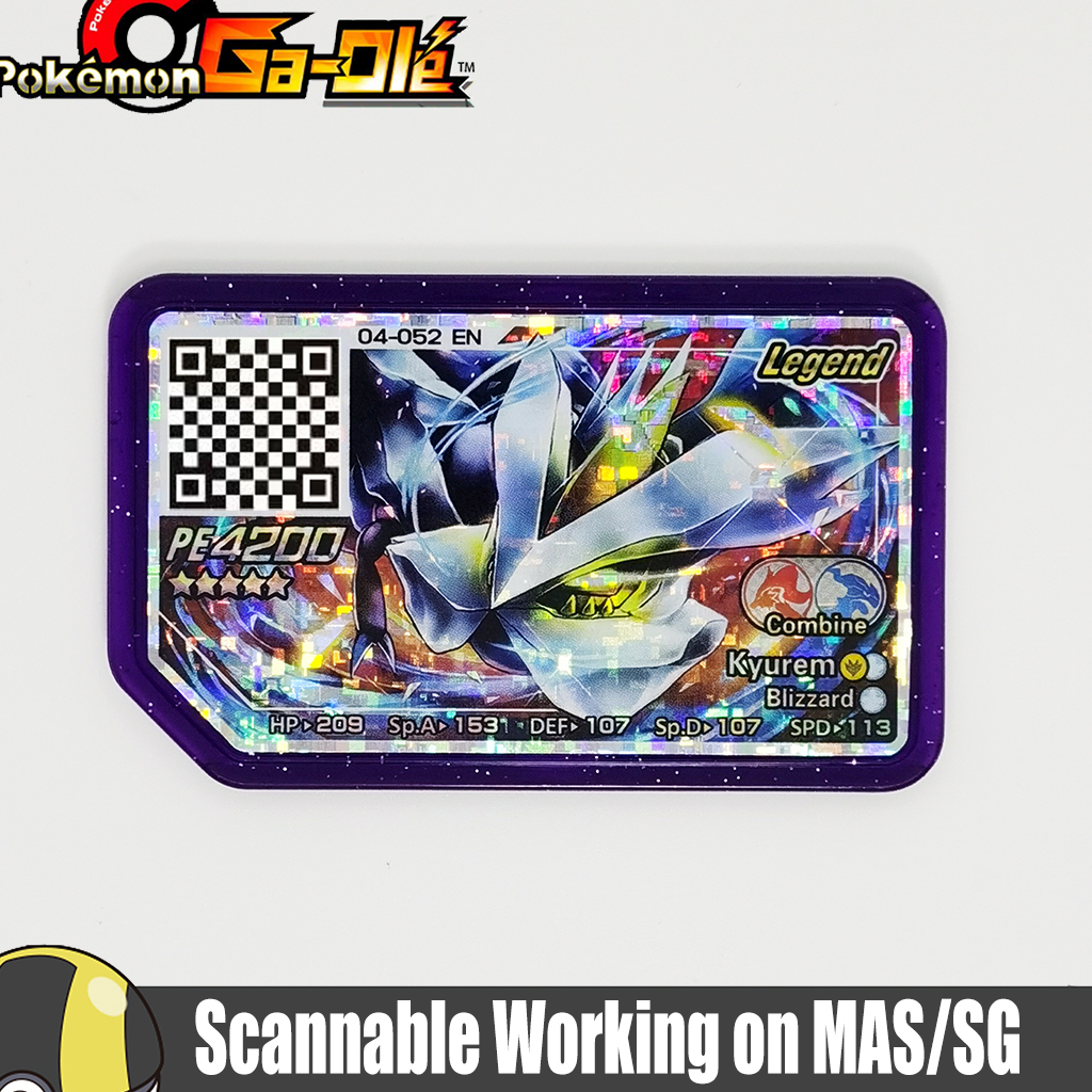 Malaysia Version Pokemon Ga Ole Ga-ole Disks Gen.v Arcade Game Qr Card ...