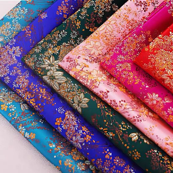 [red plum] Brocade Fabric Starry Mongolian Robe Hanfu Children's ...