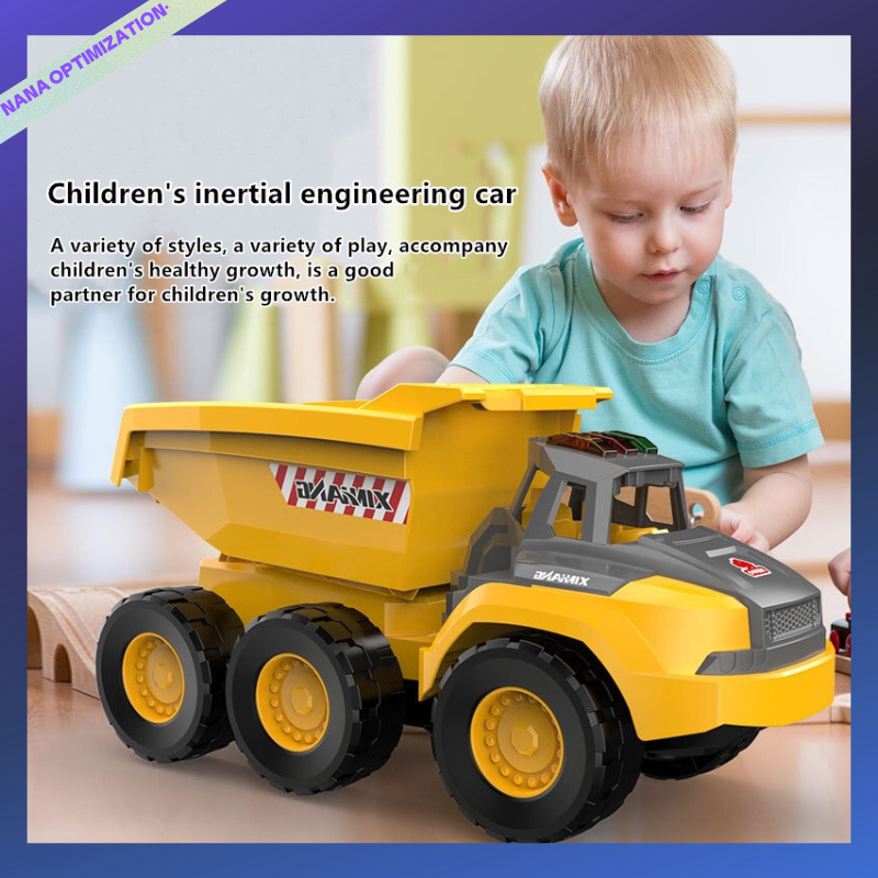 Children's inertial engineering car beach car toy excavator bulldozer ...