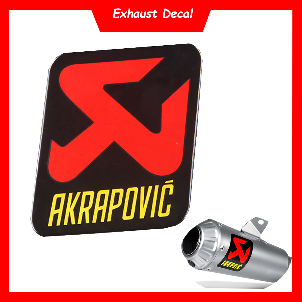 Motorcycle Exhaust Heat-resistant Decal Aluminium Pipes Decal AKRAPOVIC ...