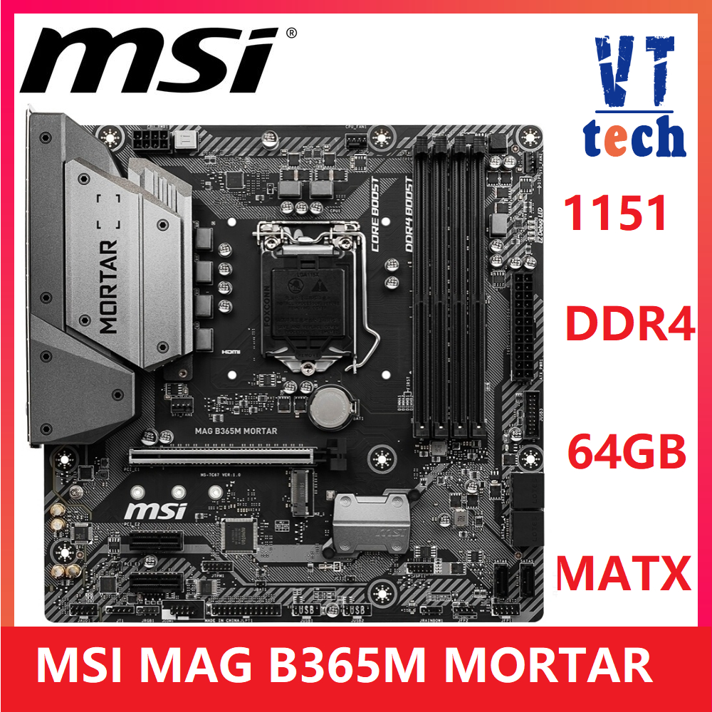 ️MSI B365M MORTAR TITAUIUM B360M BAZOOKA / BAZOOKA PLUS B360 B365 ...