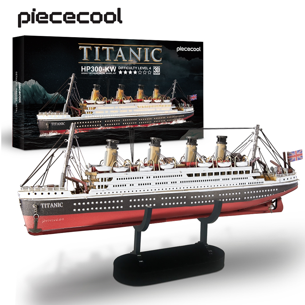 Piececool 3D Metal Model Kit Titanic Ship Model Kits Cruise Building ...