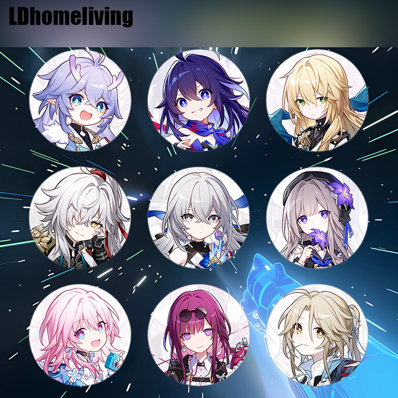 Honkai Star Rail badge Seele Bailu Cute style tinplate badge | Shopee ...