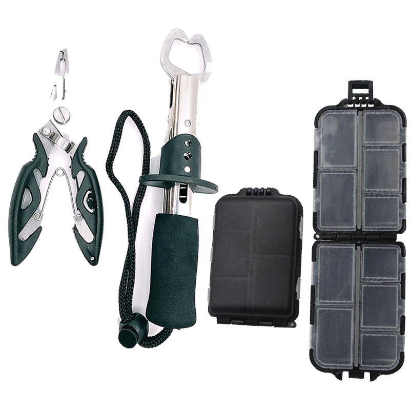 (READY STOK) Stainless Steel Fish Lip Gripper + Plier Pancing Jigging ...