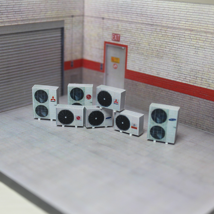 1/64 Scale Diorama Model Air Conditioner Outside Unit Model Indoor ...