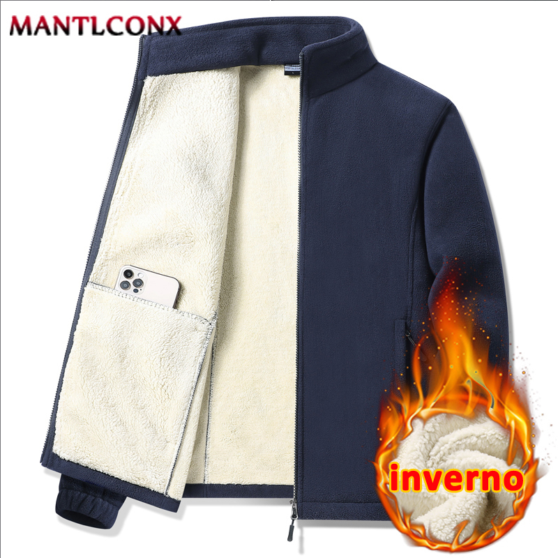 Plus size 9XL Winter Men's Coat Fleece Jacket Thick Warm Outdoor Jacket ...