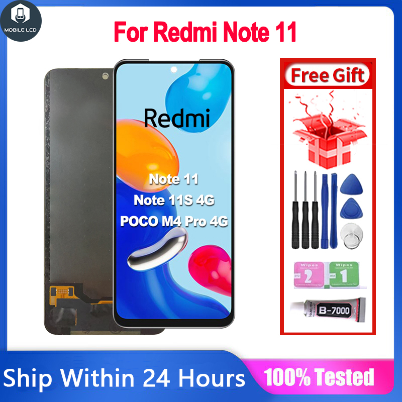 Original LCD Compatible For Redmi Note 11 / Note 11S / POCO M4 Pro 4G ...
