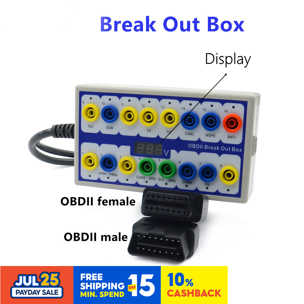 2022 High quality OBD2 Break Out Box OBD2 Breakout Box OBD2 Pin Out Box ...