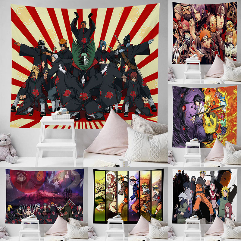 Tapestry One Piece Decorative Background Naruto Sasuke Itachi Tapestry ...