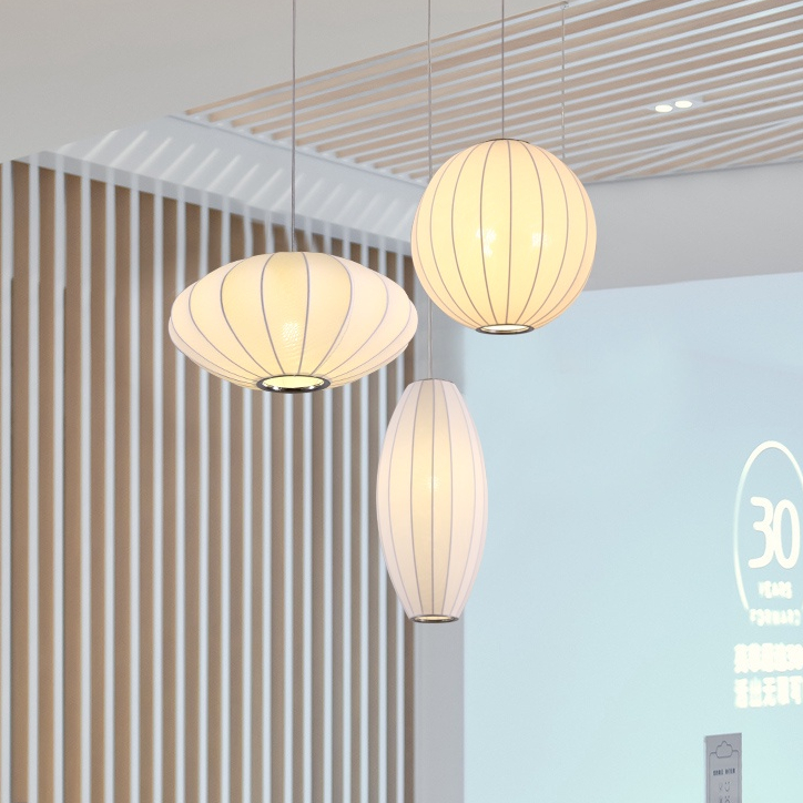 Lampu Gantung Siling Meja Makan Japanese Rustic Droplights Fabric ...