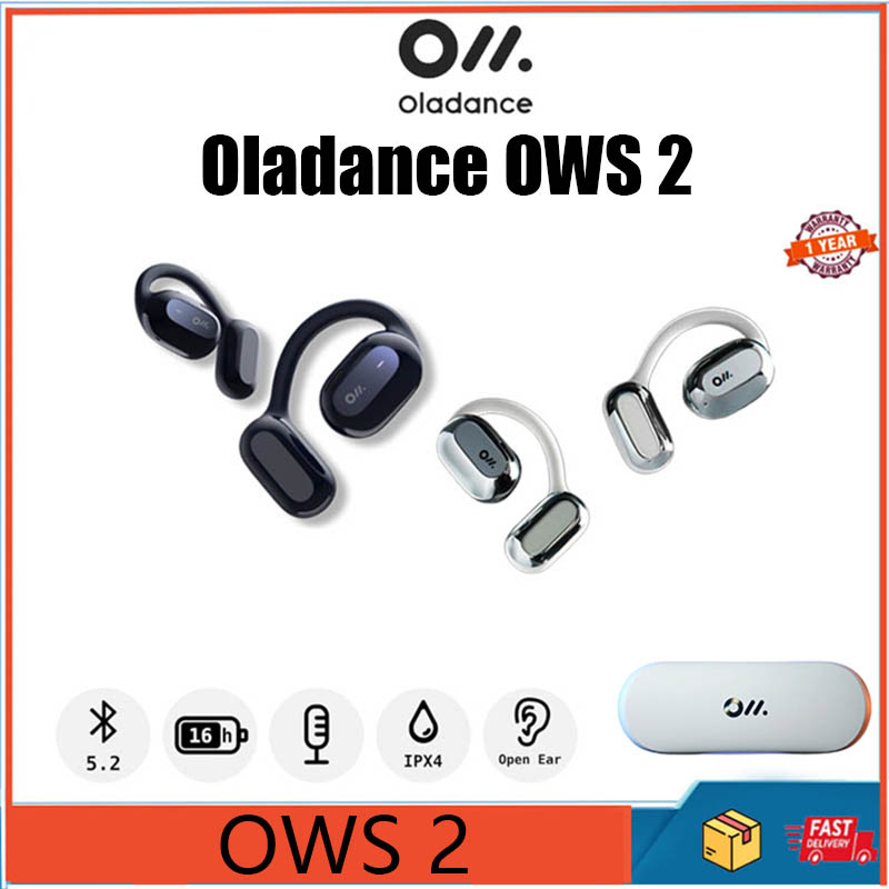 Oladance OWS2 Open wireless sports Bluetooth headset for comfort, long battery life, clear voice ...