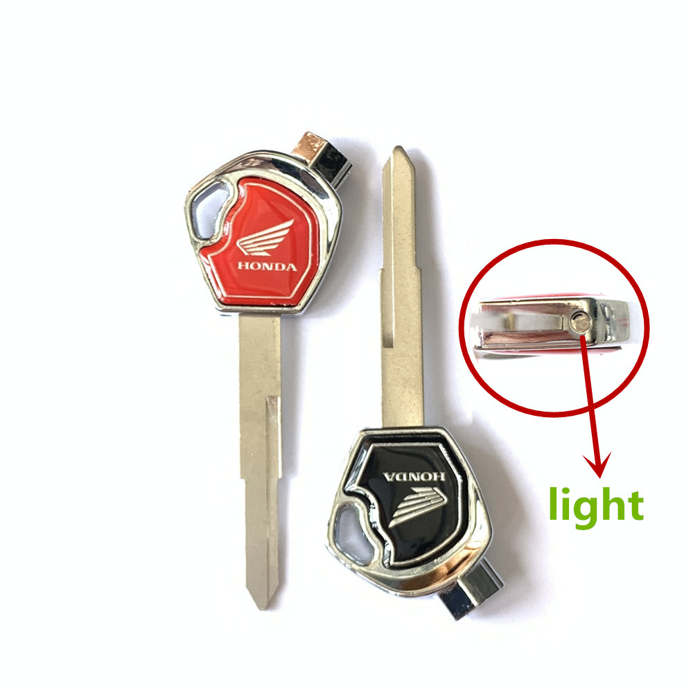 Motorcycle Blank Key Left Blade With Light For HONDA CLICK BEAT DASH ...