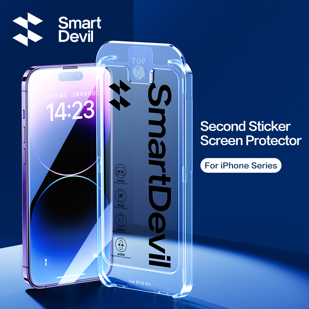SmartDevil Tempered Glass Second Sticker Screen Protector For iPhone 14 ...