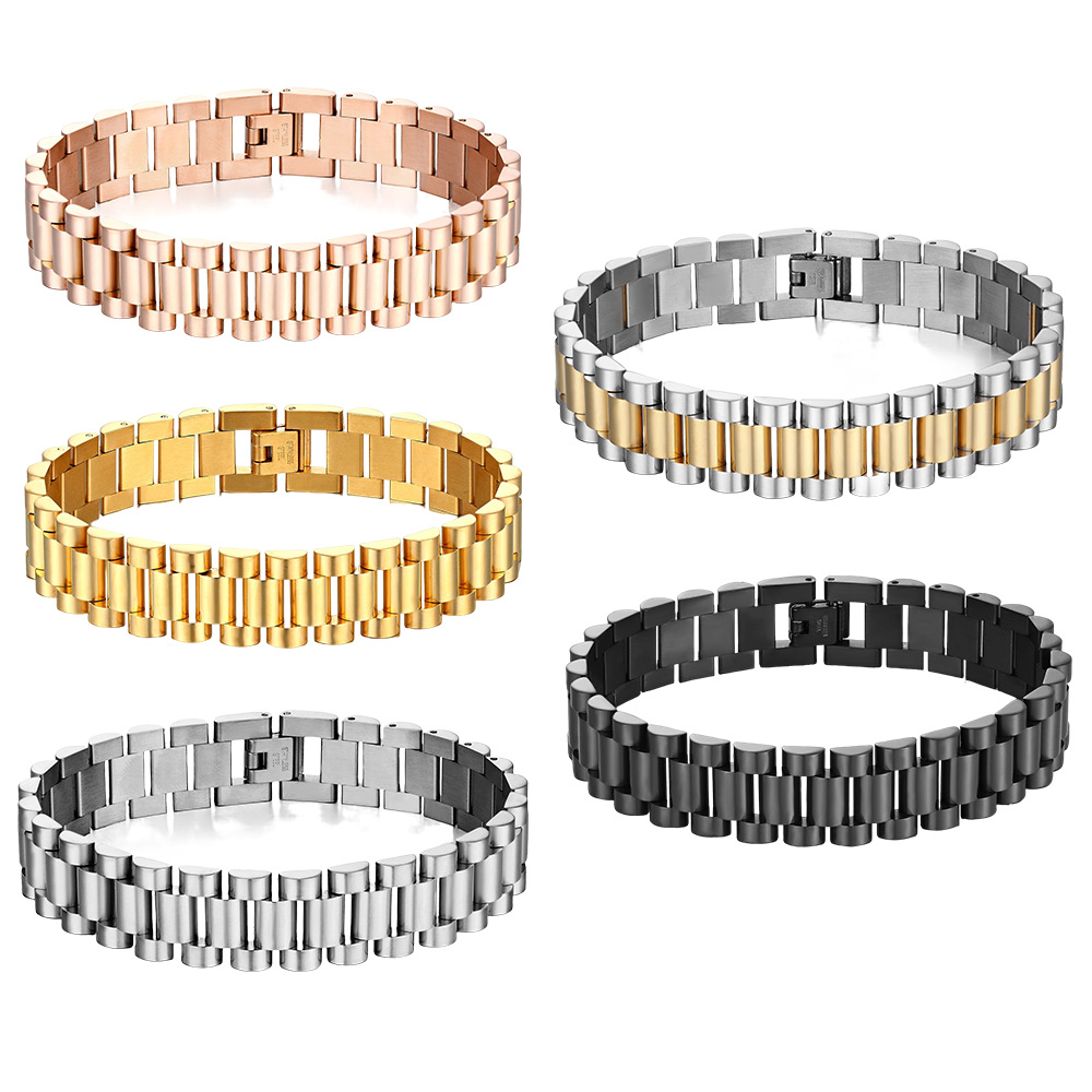 Stainless Steel Men's Bracelet Titanium Steel Fashion Bracelet 8mm 10mm ...