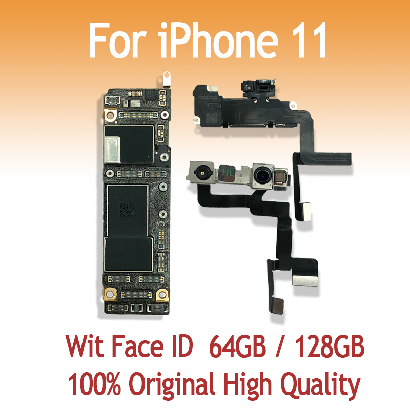 64GB 128GB 256GB Motherboard For iPhone 11 With Face ID iOS Logic board ...