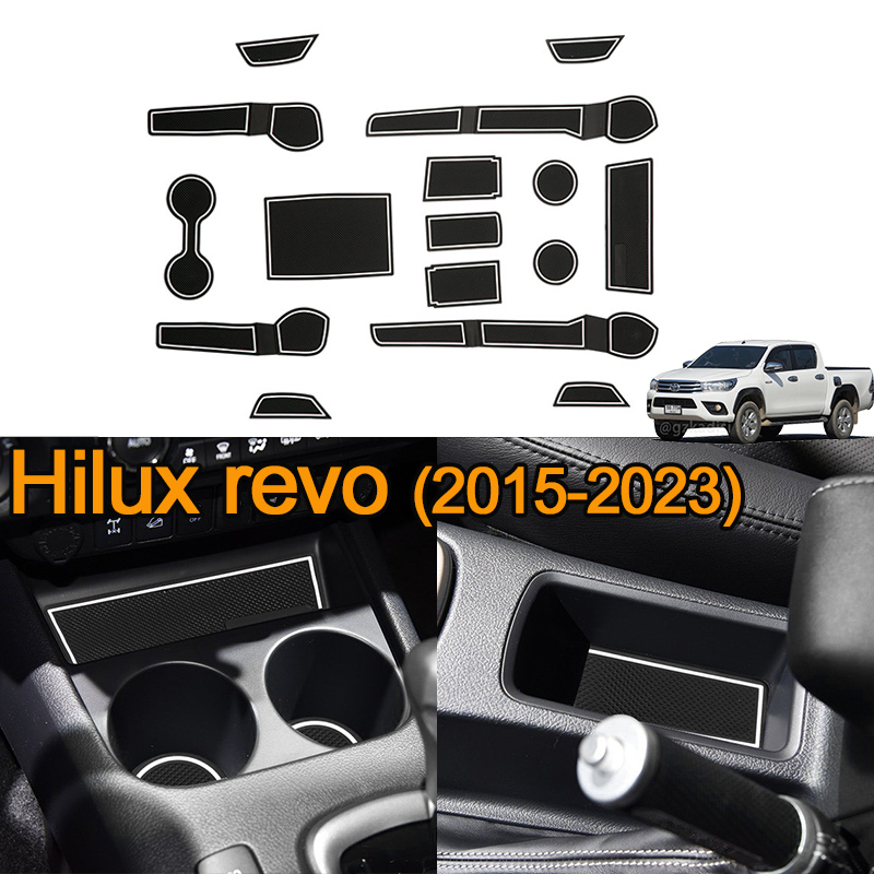 Slot mat Hilux Revo Rocco Rogue 2016 - 2024 Car Door Slot Pad Rubber ...