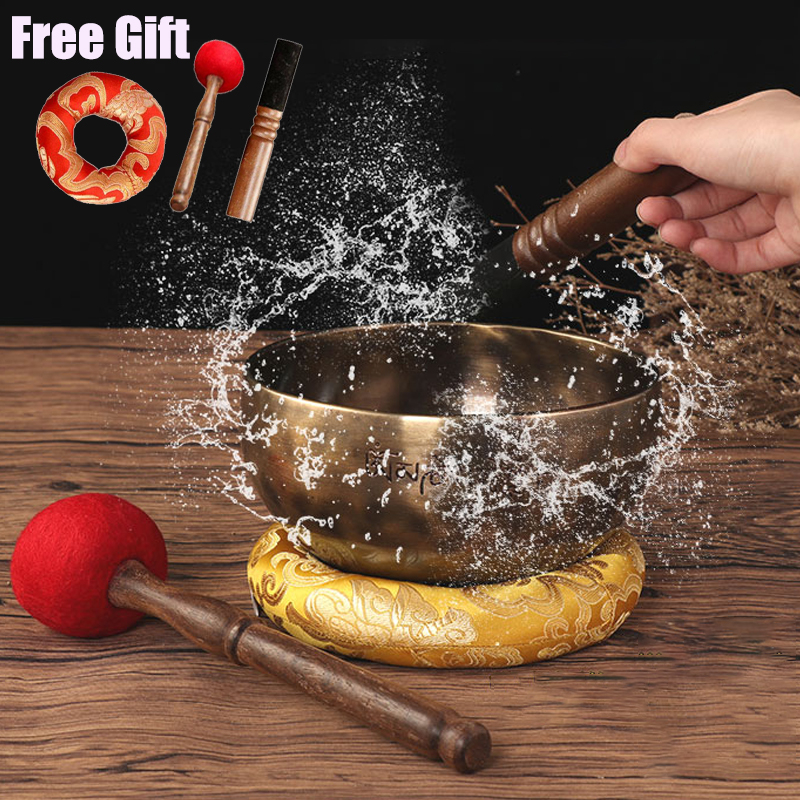 Nepalese Handmade Singing Bowl Tibetan Sound Tibetan Full Moon Metal ...
