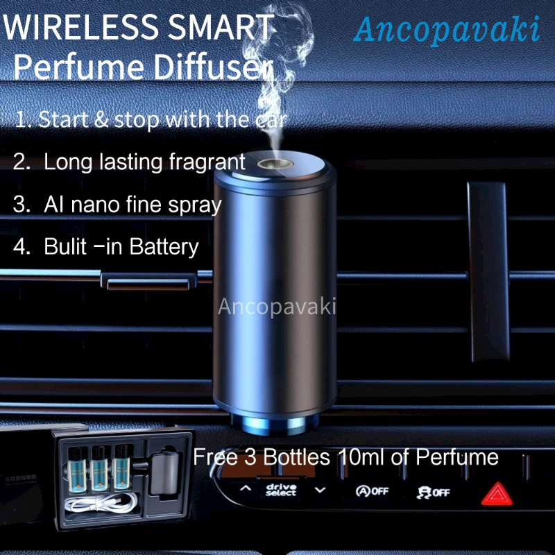 Car Perfume Wireless Smart Car Aroma Diffuser Electric Auto Car ...
