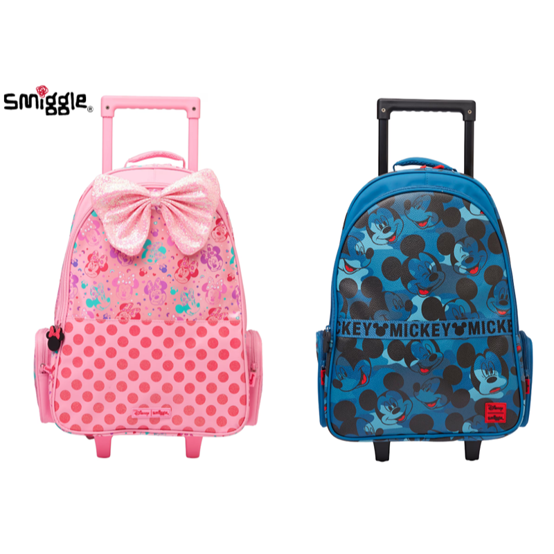 Smiggle Trolley Backpack With Light Up Wheels | Shopee Malaysia