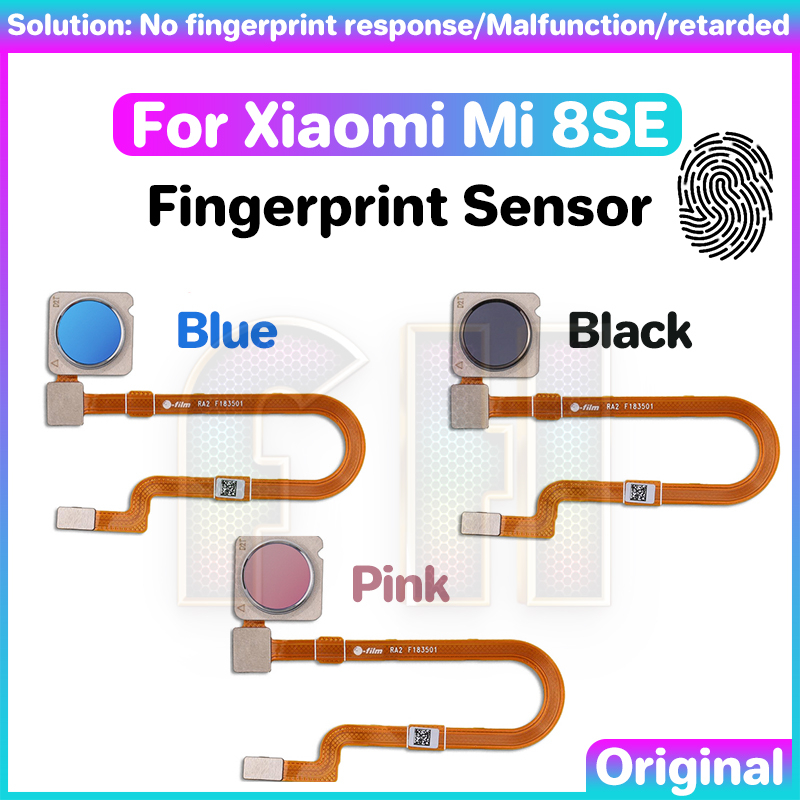 Fingerprint Sensor for Xiaomi xm Mi 8 Lite 8Lite Black Pink Blue touch ...