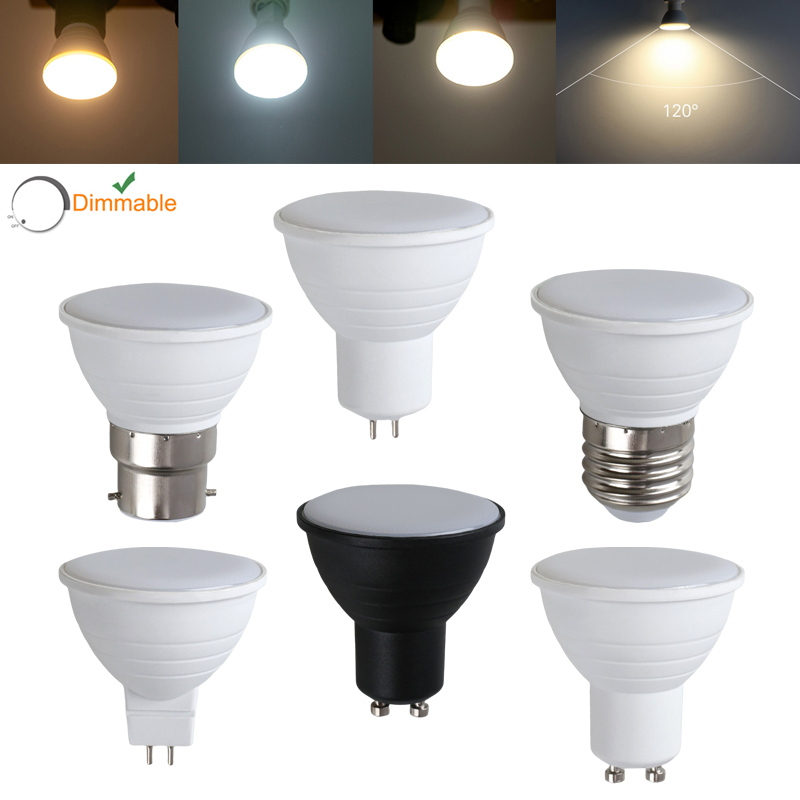 Dimmable LED Spotlight Bulbs GU10 MR16 7W 120 Degree Beam Angle AC 220V ...