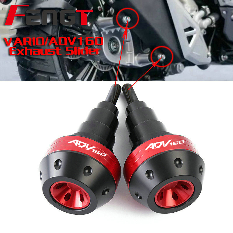 FOR HONDA Vario160 / ADV160 Rear Wheel Exhaust Anti Crash Frame Slider ...