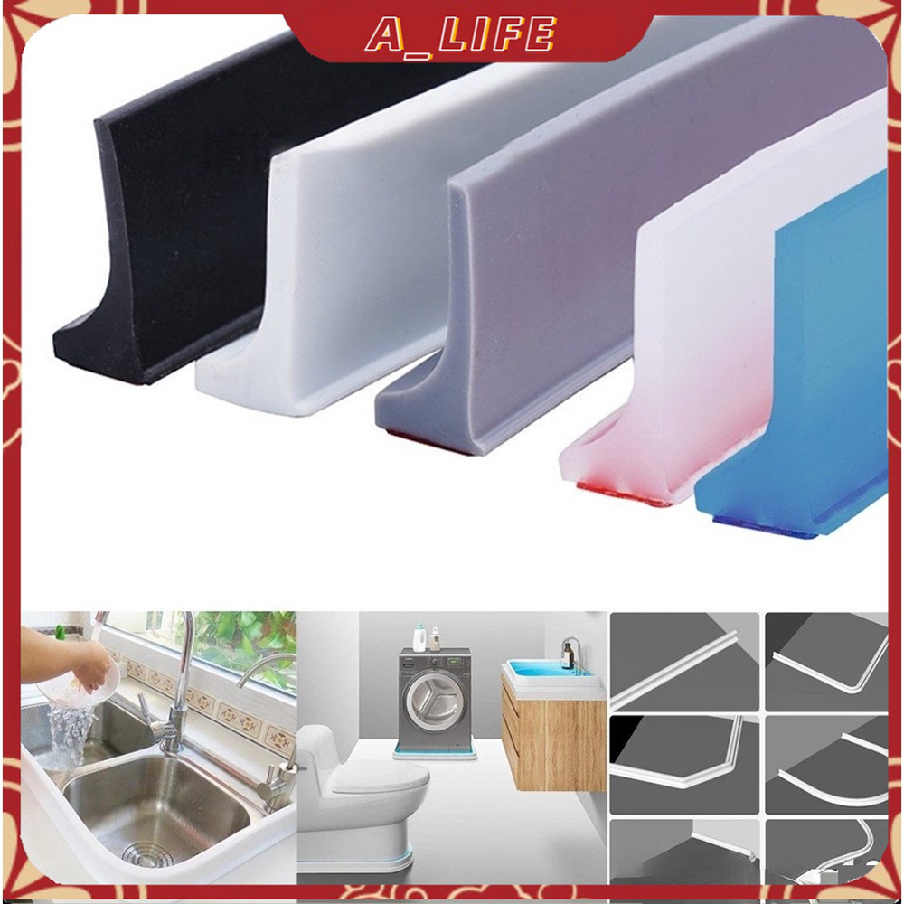 1M Kitchen Countertop Water Blocking Strip Self-adhesive Bathroom Dry ...