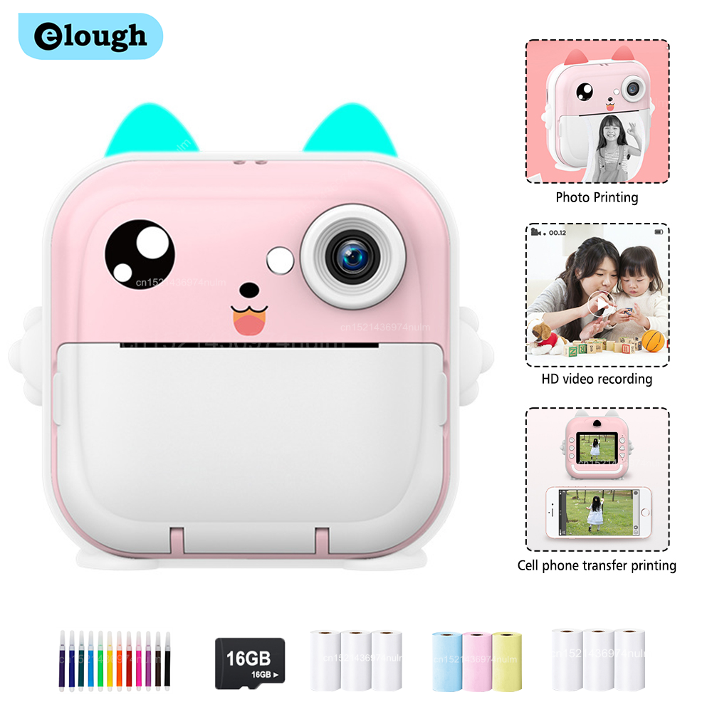 Children Instant Print Camera Kids Video Photography Digital Photo ...