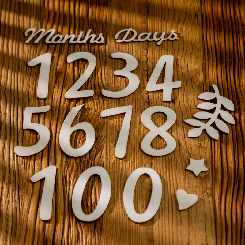 Mamimami Home Baby Photography Props Numbers Milestone Newborn Birth ...