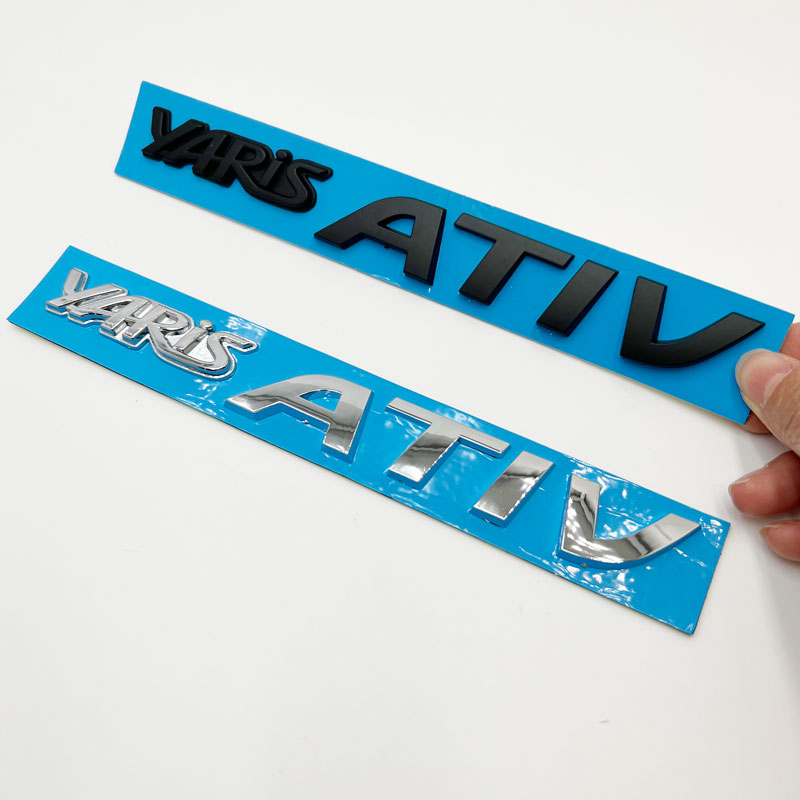 ABS Chrome Yaris Ativ Logo For Toyota Yaris Ativ AC100 2022 2023 Car ...