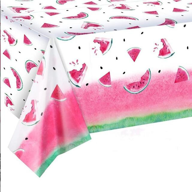 Watermelon Table Covers Tablecloth Plastic Disposable Summer fruit ...
