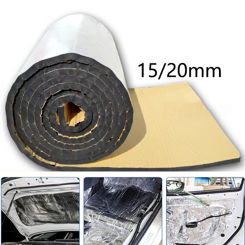 15/20MM Car Sound Proofing Heat Insulation Aluminum,Vehicle Hood Engine ...