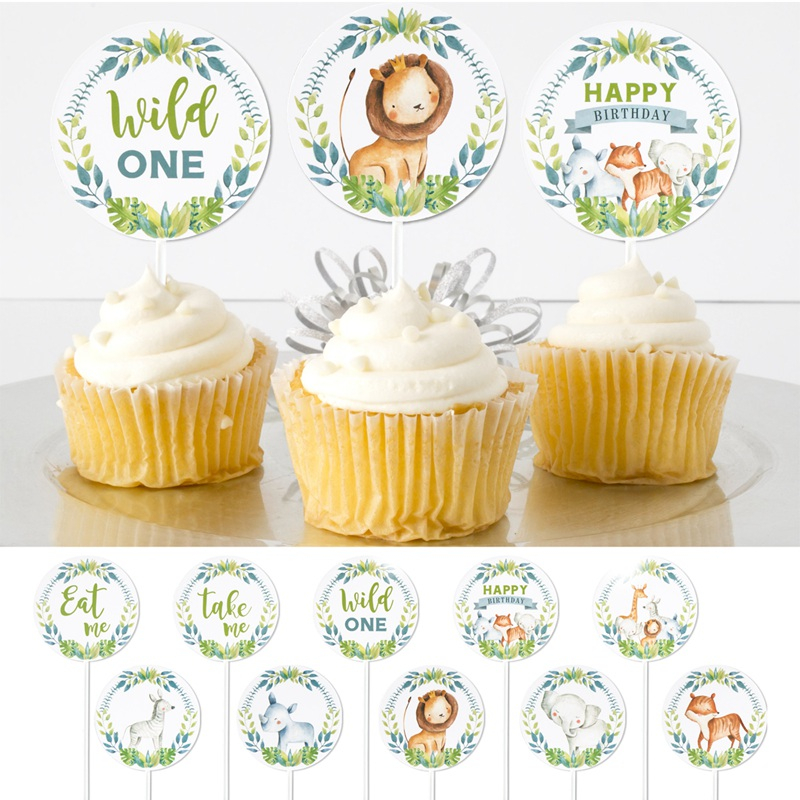 Wild One Theme Cake Topper Safari Theme Party Decorations 1st Wild One ...