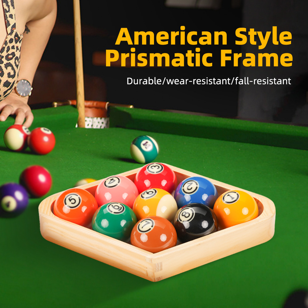 Wooden Billiard Ball Rack Billiard 8-Ball Triple-Cornered Rack 9-Ball ...