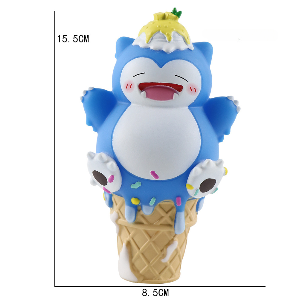 Anime Pokemon Pikachu Psyduck Snorlax Bulbasaur Pvc Figure Cartoon Cute ...