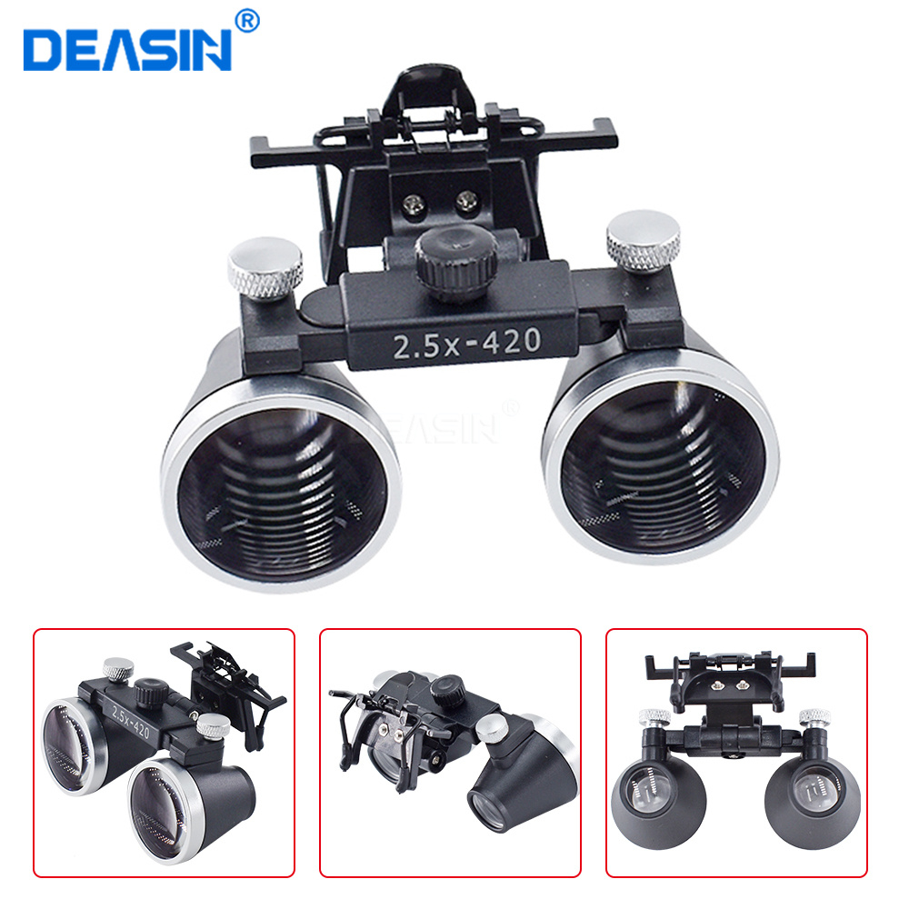 2.5X 3.5X Dental Loupes Binocular Magnifying Glass Galilean Medical ...