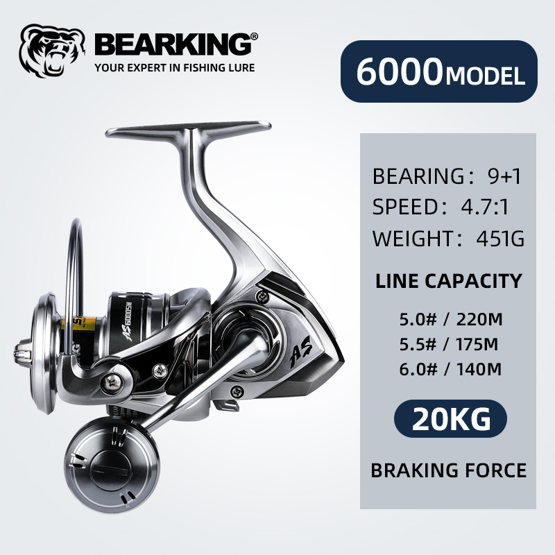 BEARKING Water-Proof Assassin 1000-6000 Saltwater Fishing Reel (20kg) | Shopee Malaysia