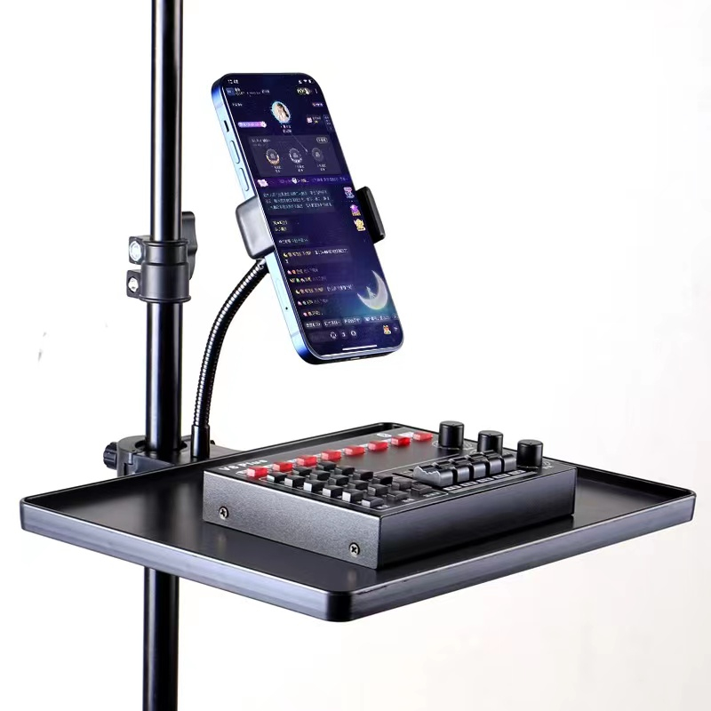 Mobile phone live streaming bracket sound card tray tripod ...
