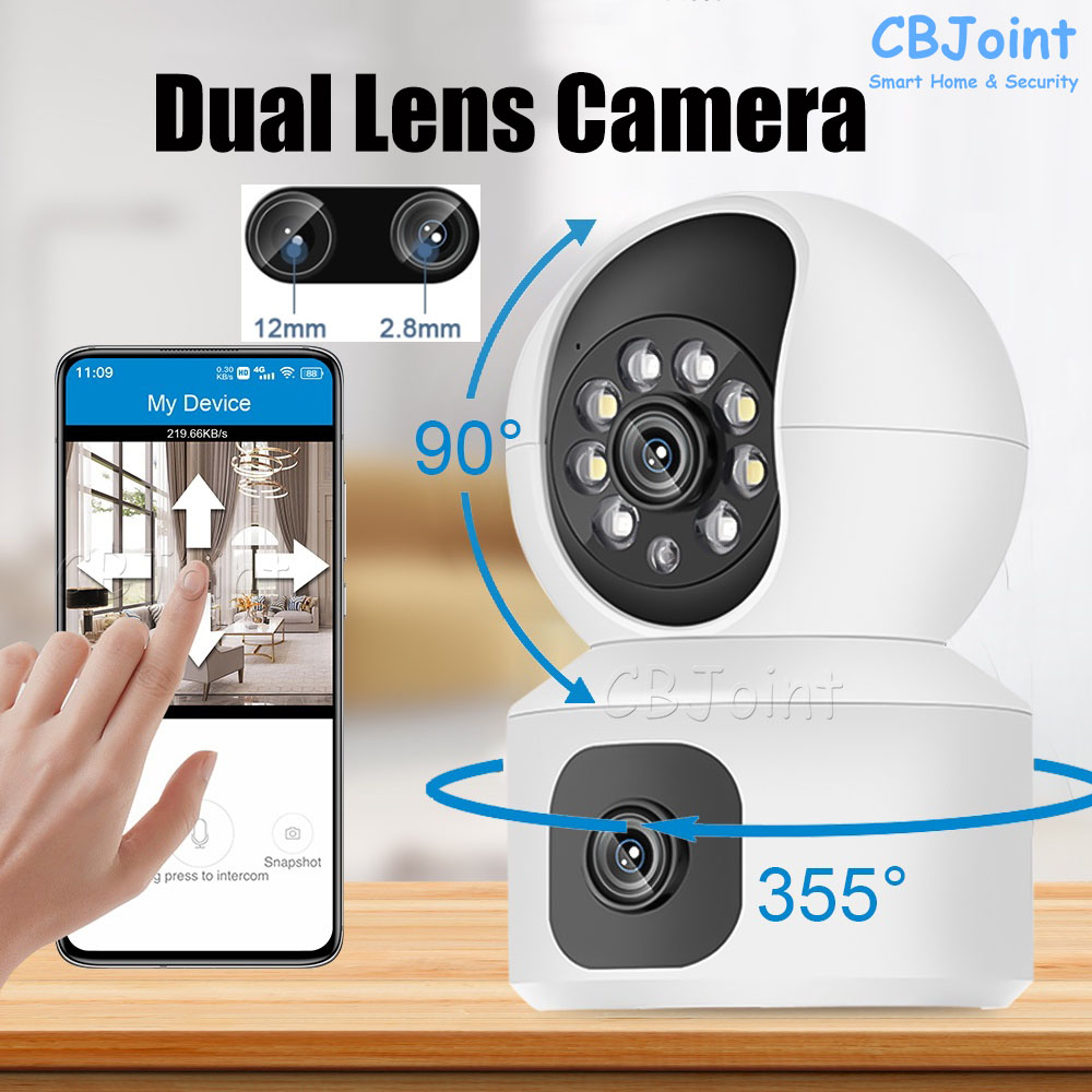 V380 Pro CCTV Dual Lens 8MP 5MP 4MP CCTV WIFI CCTV 360 Camera CCTV Wireless Baby Monitor Camera ...