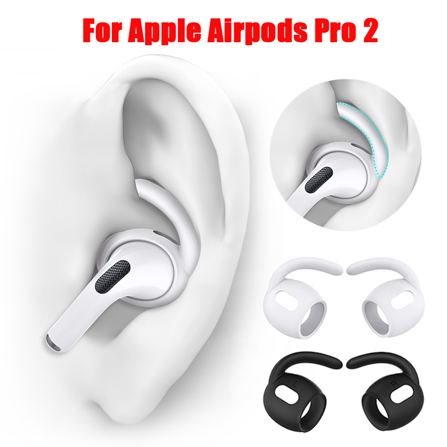 For 2022 AirPods Pro 2 Silicone Ear Hook Anti-Slip Earbuds Cover Tip ...