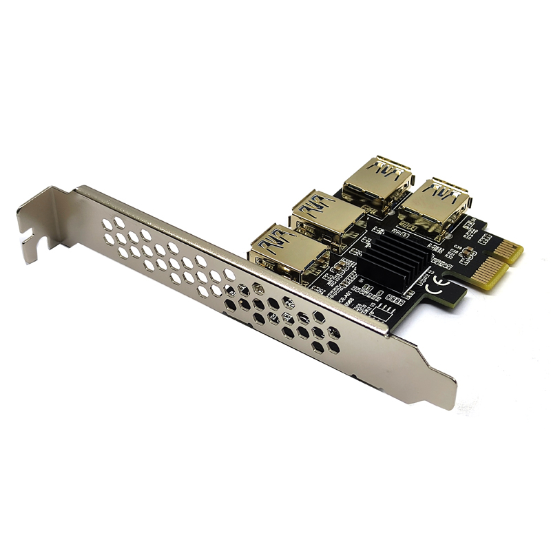 PCI-E to PCIE adapter card 1 to 2/4/5/6 PCI-E graphics card slots ...
